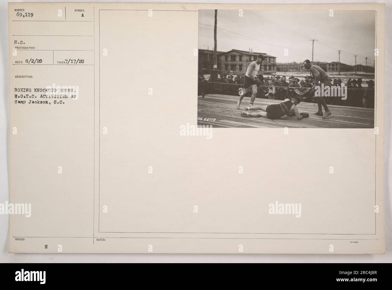 Soldiers participating in R.O.T.C. activities at Camp Jackson, South ...