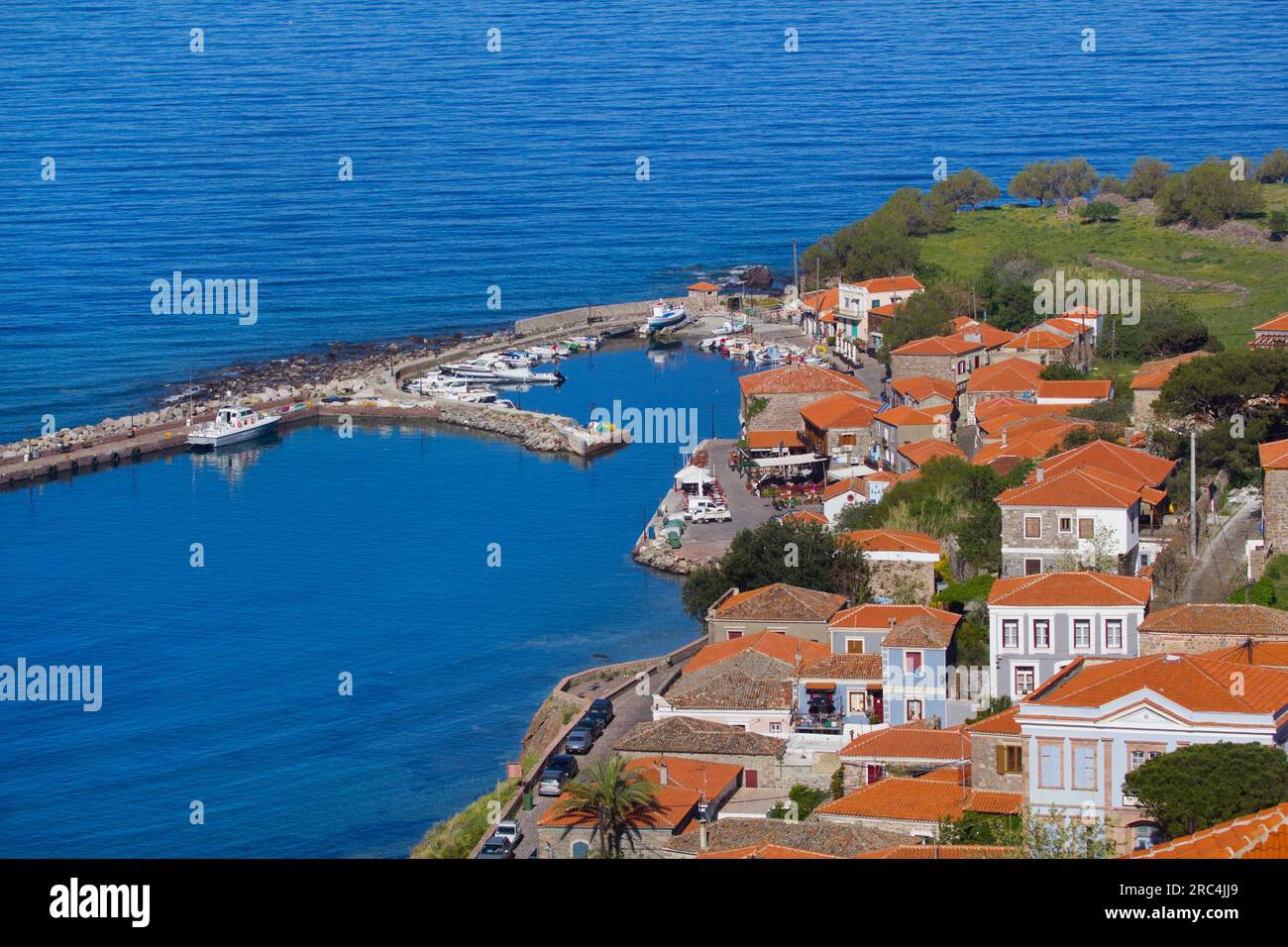 Port of molivos hi-res stock photography and images - Alamy