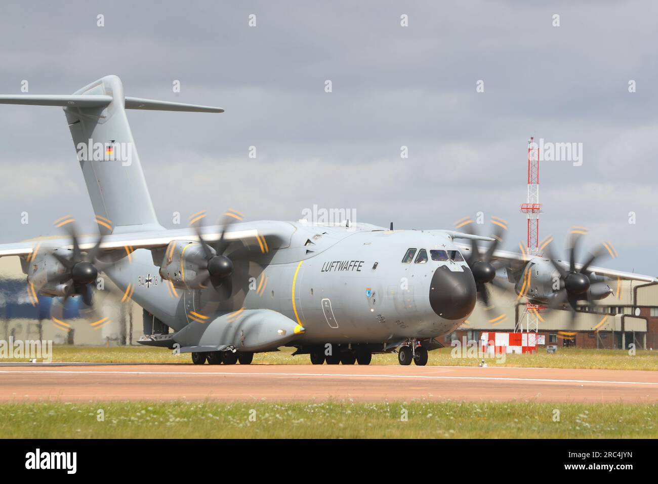 Fairford, UK. 12th July, 2023. A German Airbus 400M landed at RAF ...