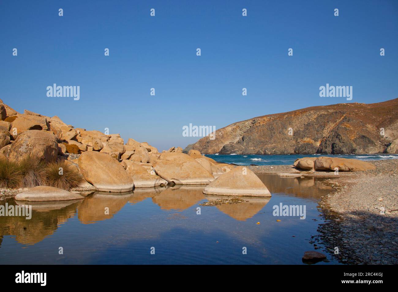 Livada Beach, Tinos Island, Greece Stock Photo - Alamy