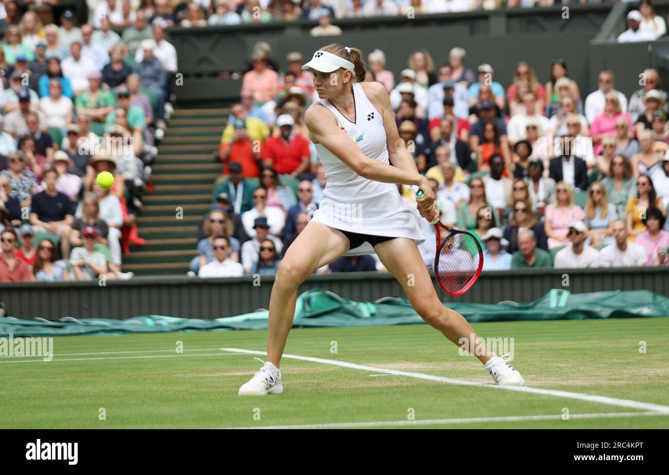 Rybakina wimbledon 2023 hi-res stock photography and images - Alamy