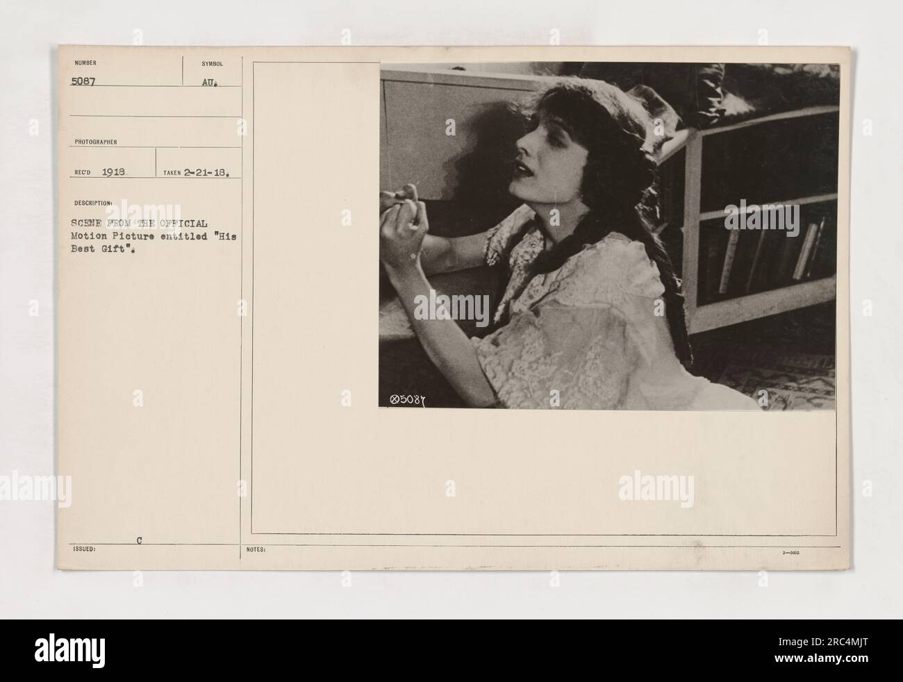 Scene from the official motion picture entitled "His Best Gift." In ...