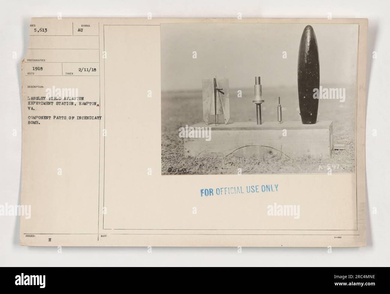 This photograph (111-SC-5613) taken in 1918 at Langley Field Aviation ...