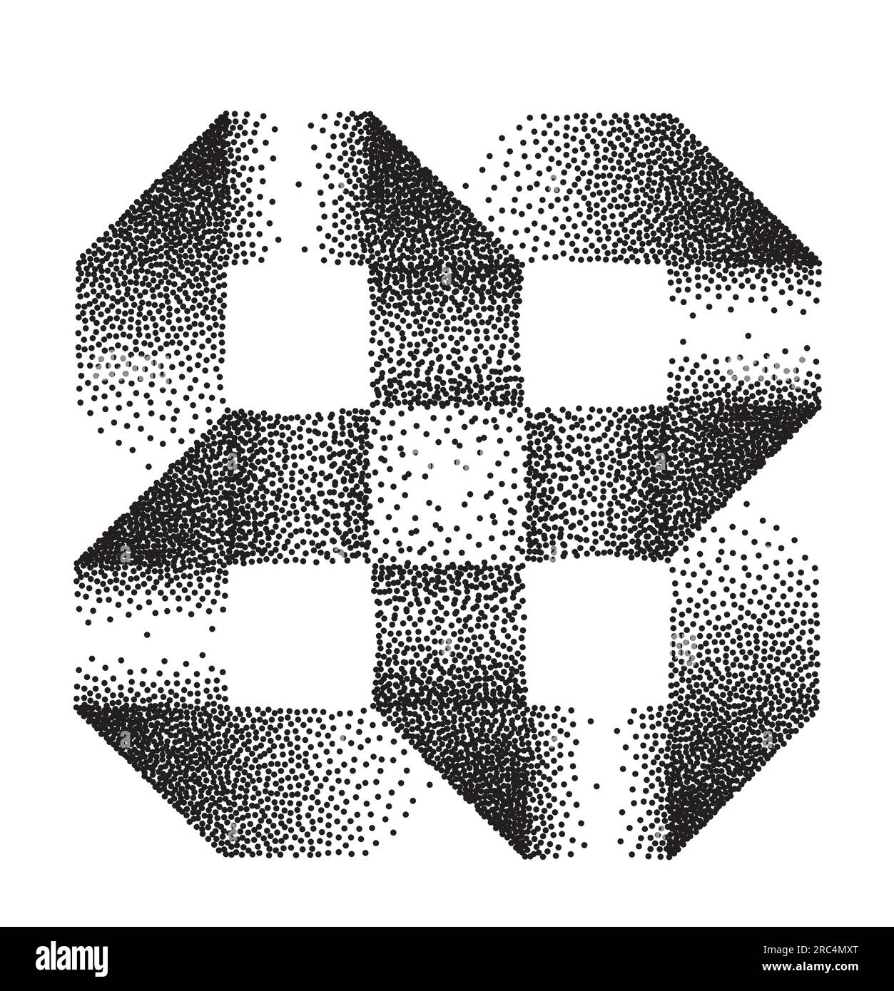 Infinity square abstract geometric round shape Stock Vector Image & Art ...