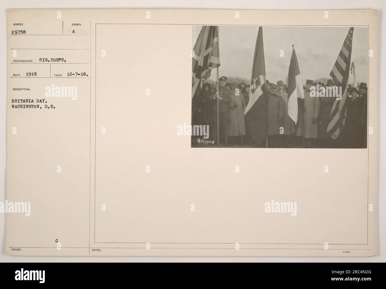 Image depicting a crowd gathered in Washington, D.C. for Britannia Day ...