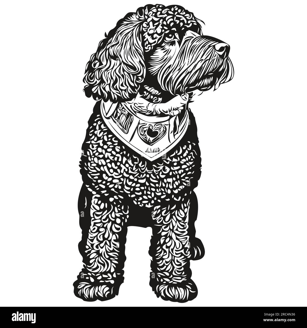 Portrait in the water Stock Vector Images - Alamy