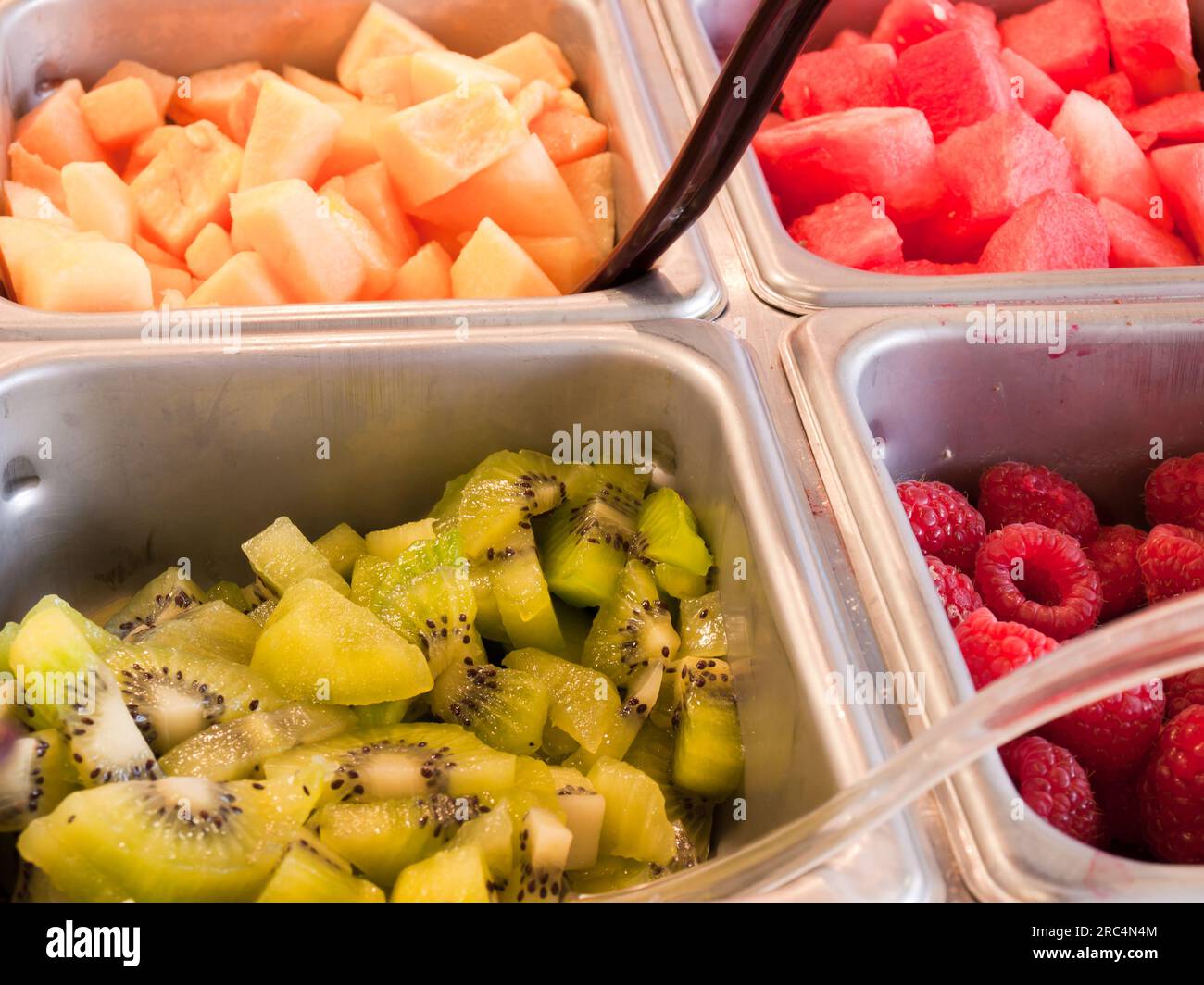 Frozen yogurt topping Stock Photo - Alamy