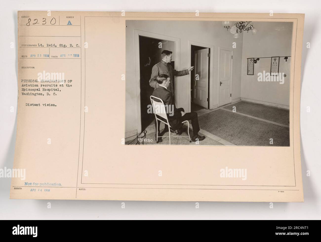 A photograph taken in April 1918 at the Episcopal Hospital in ...