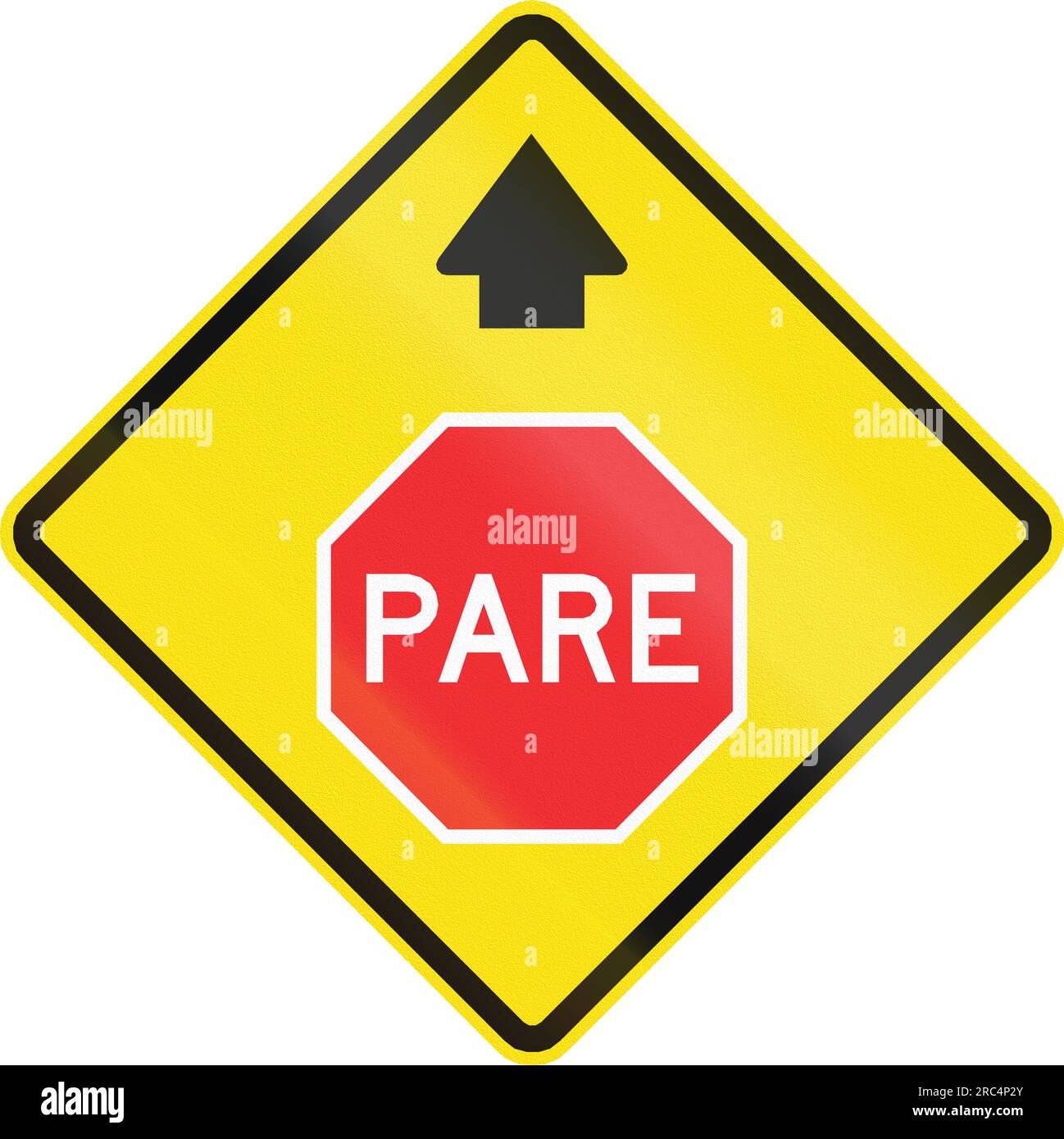 Pare stop sign in hi-res stock photography and images - Alamy