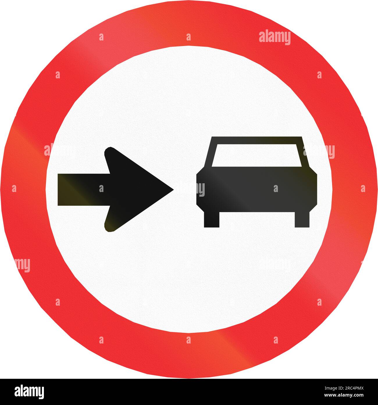 Regulatory road sign in Chile: Keep right Stock Photo - Alamy