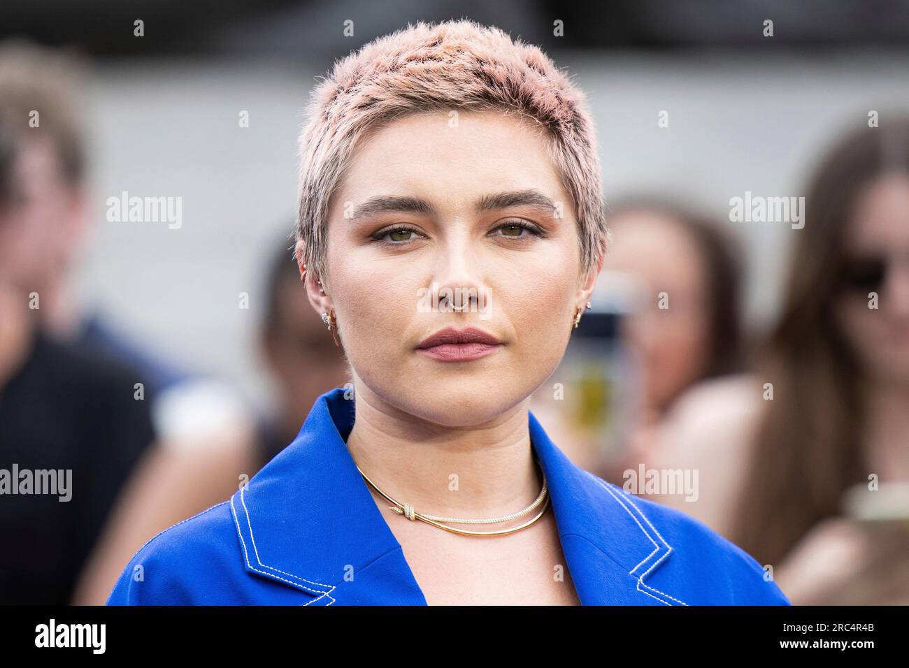 Florence Pugh poses for photographers at the photo call for the film ...