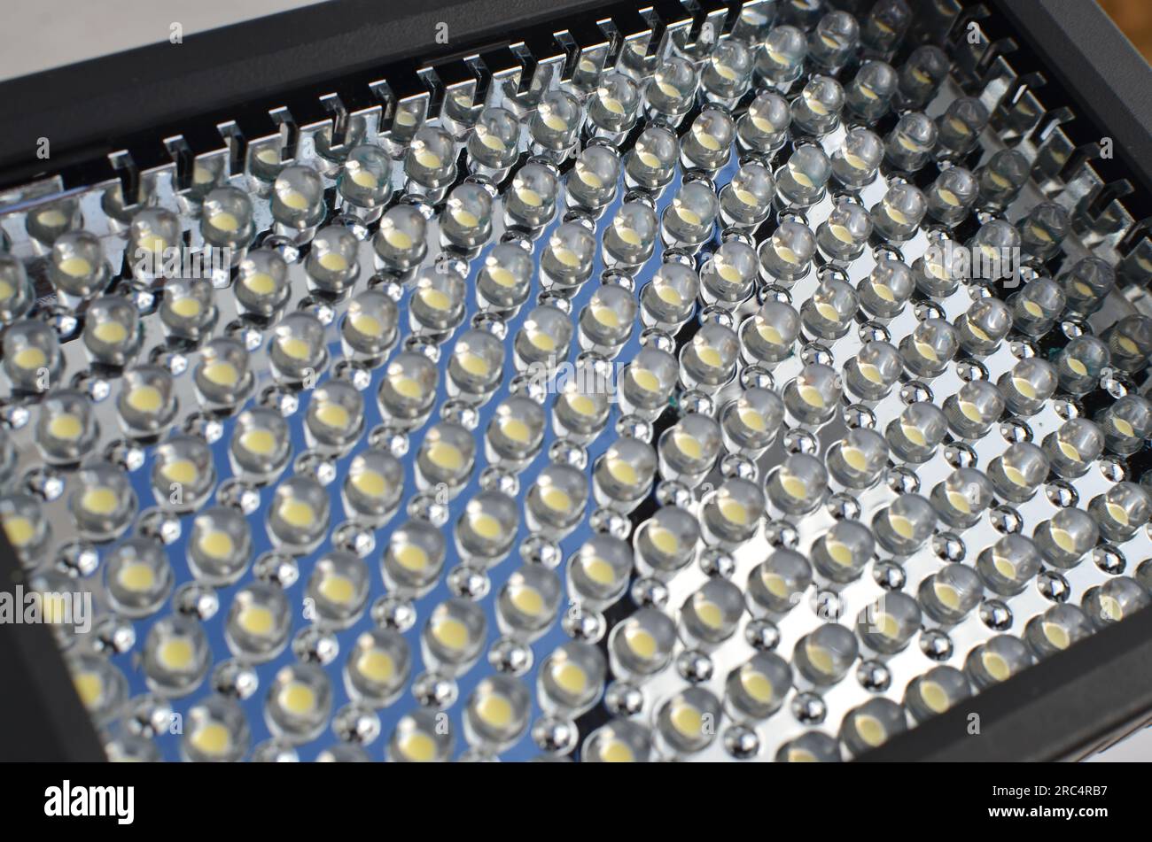 Close-up of LEDs on a panel, capturing the subtlety of unlit lights and ...