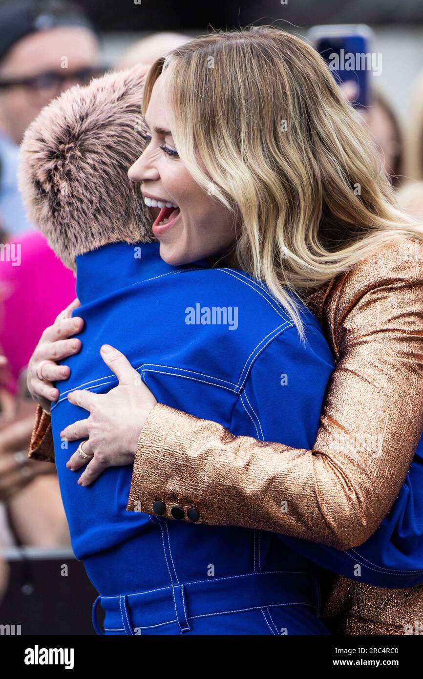 Emily Blunt and Florence Pugh pose for photographers at the photo call ...