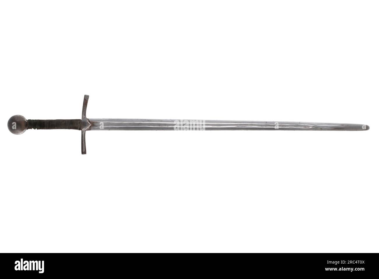 Medieval sword isolated on white background Stock Photo - Alamy