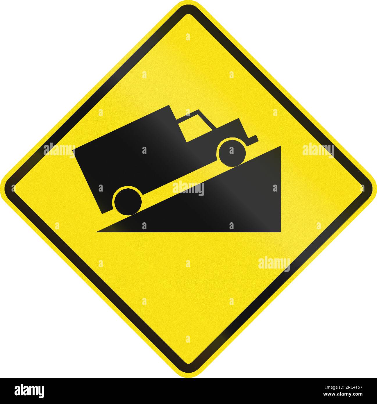 Chile steep road sign hi-res stock photography and images - Alamy