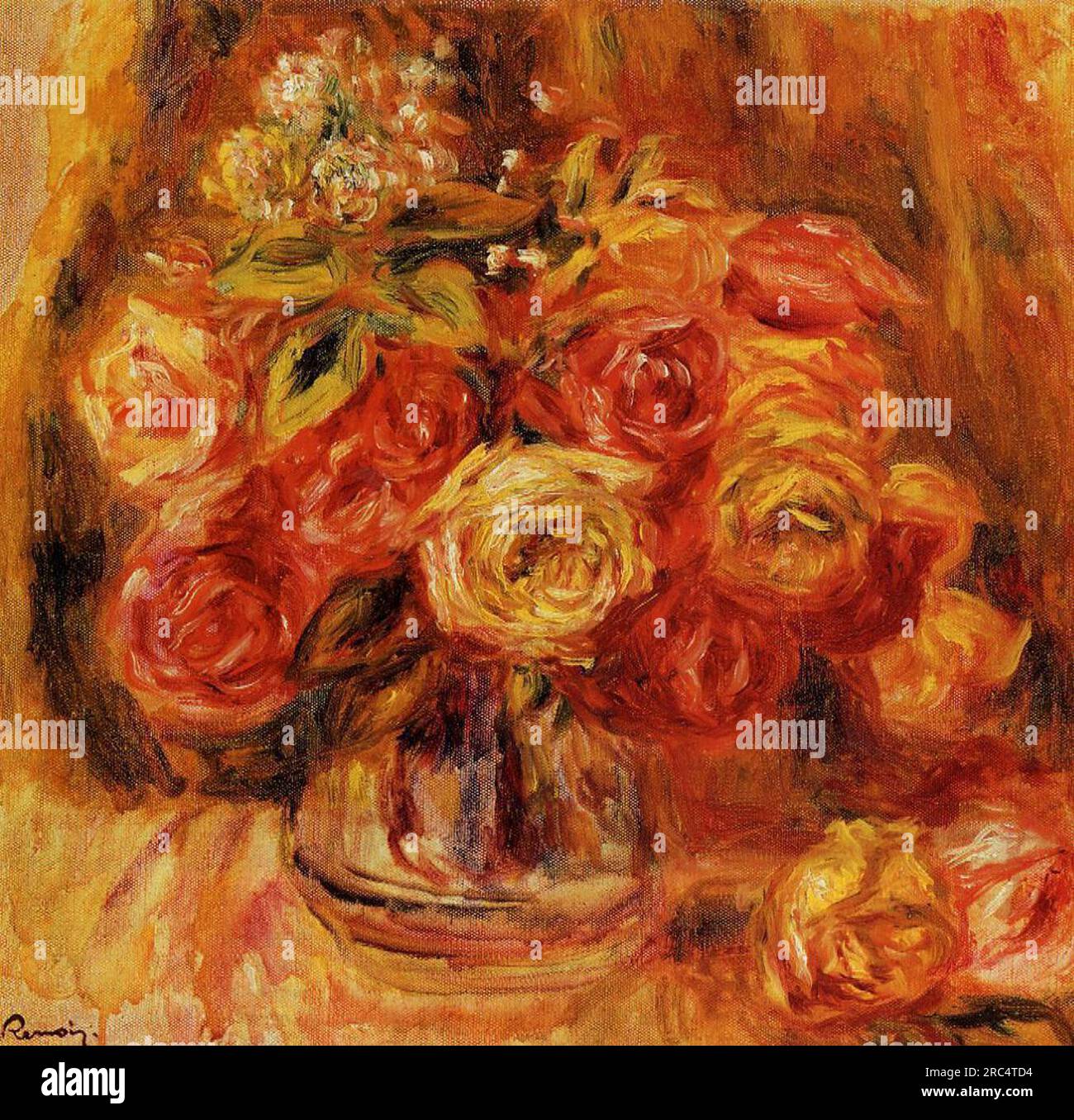 Pierre auguste renoir roses vase hi-res stock photography and images ...