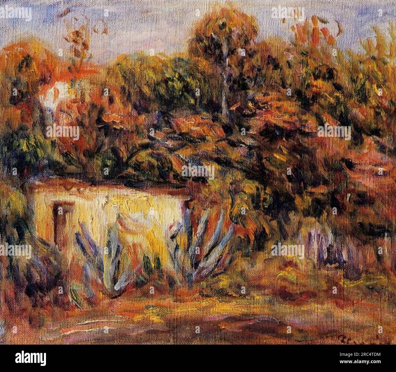 Cabin with Aloe Plants 1913 by Pierre-Auguste Renoir Stock Photo - Alamy