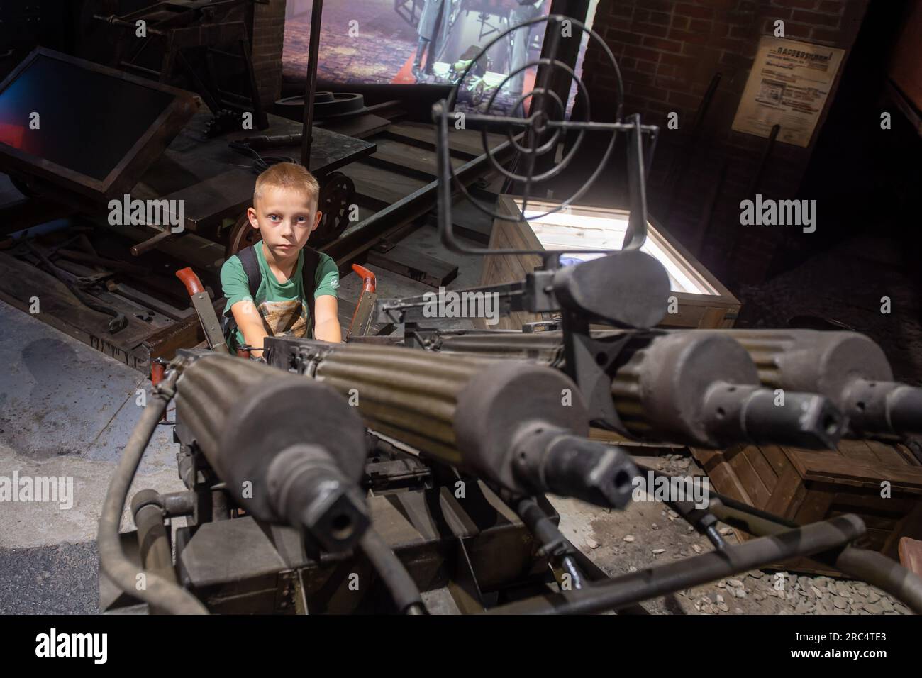 Tula. Visitors view an interactive exhibition at the Tula Defense ...