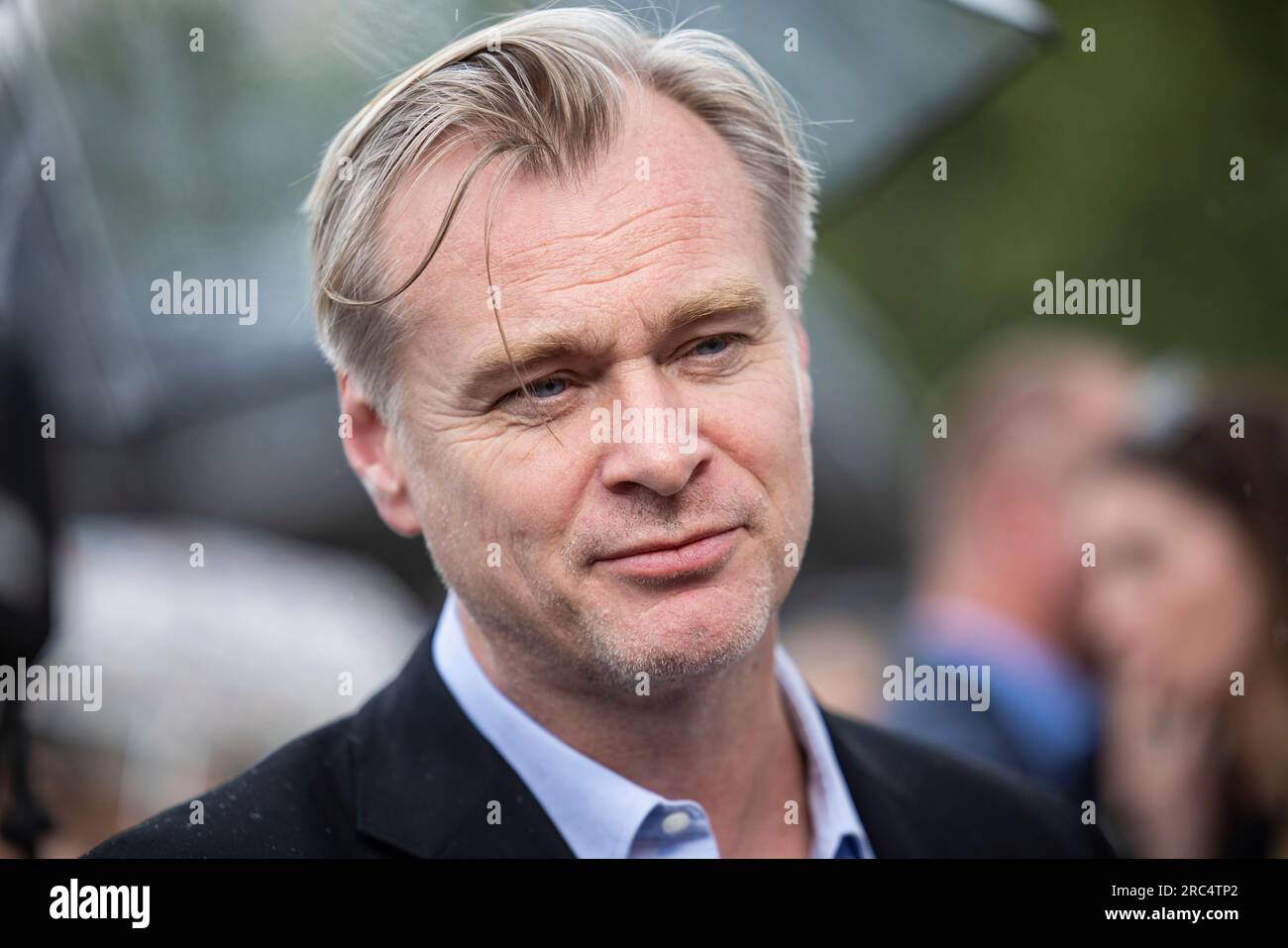 Director Christopher Nolan poses for photographers at the photo call ...
