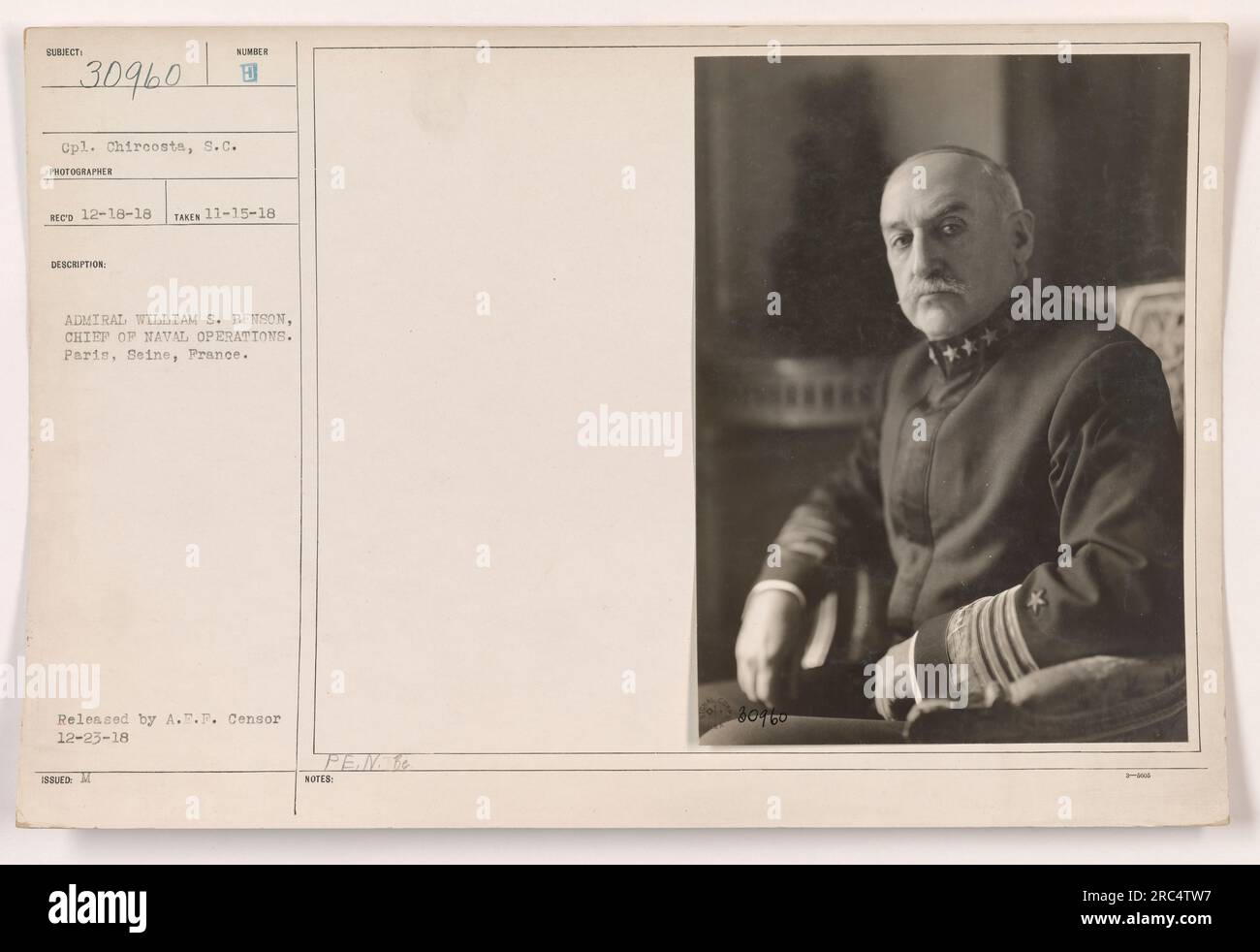 Cpl. Chiroosts of the Signal Corps captured this photograph, coded 111 ...