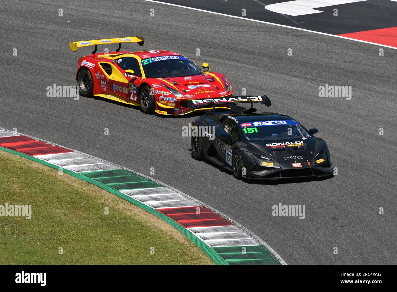 Scarperia, 7 July 2023: Lamborghini Huracan SuperTrofeo of Team BONALDI ...