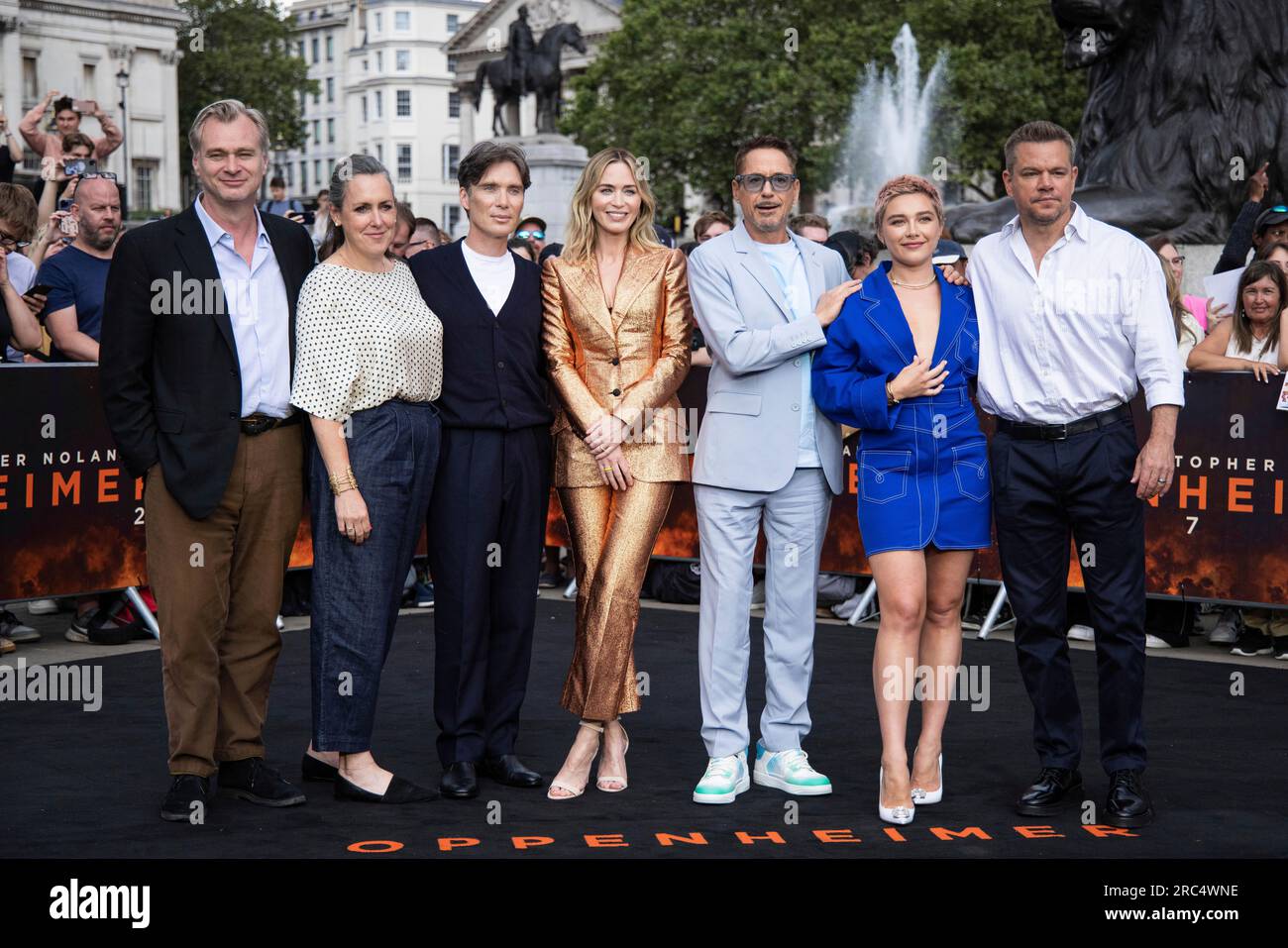 Director Christopher Nolan, producer Emma Thomas, Cillian Murphy, Emily ...