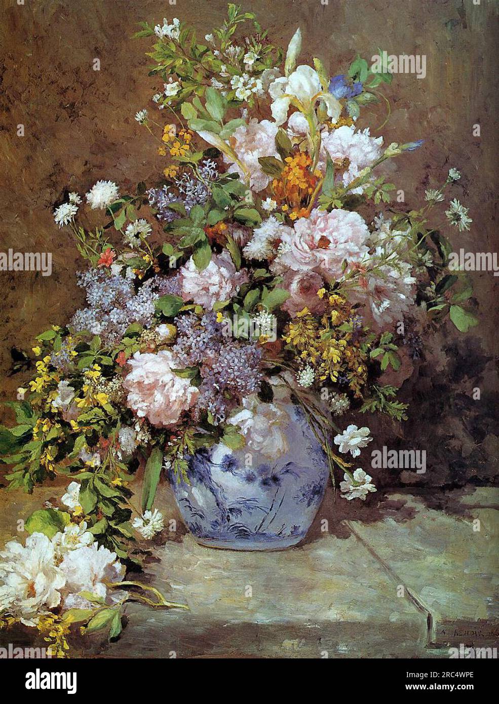 Spring Bouquet 1866 by Pierre-Auguste Renoir Stock Photo - Alamy