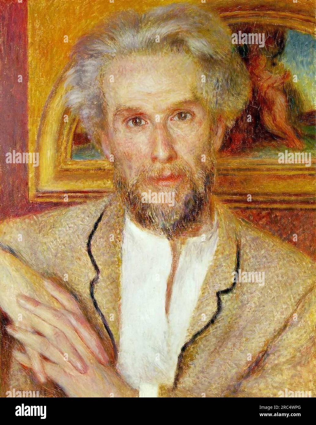 Portrait of Victor Chocquet 1875 by Pierre-Auguste Renoir Stock Photo ...