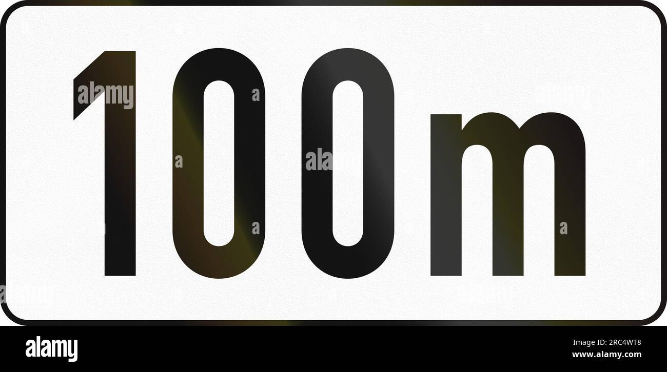 Austrian traffic sign additional panel to specify the meaning of other ...