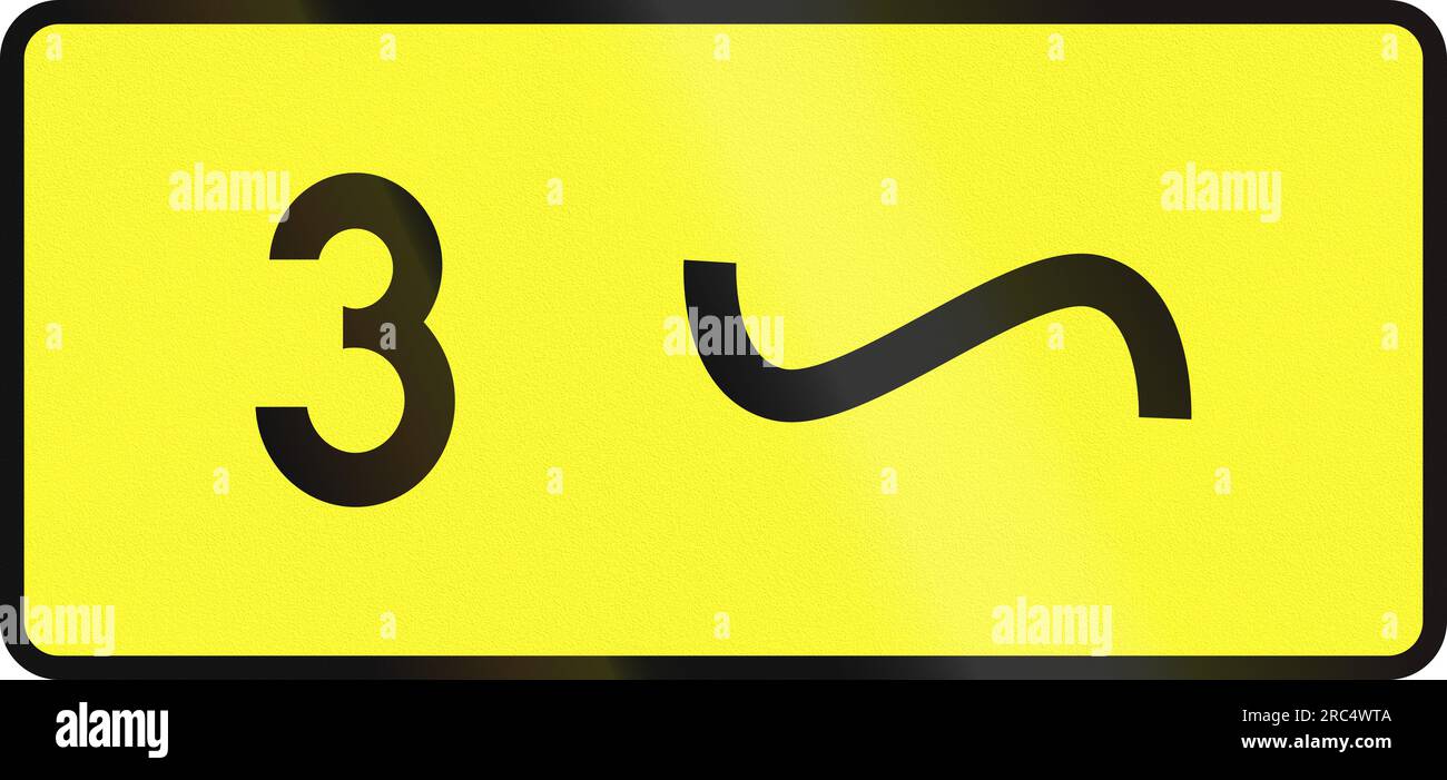 Polish traffic sign additional panel to specify the meaning of other ...