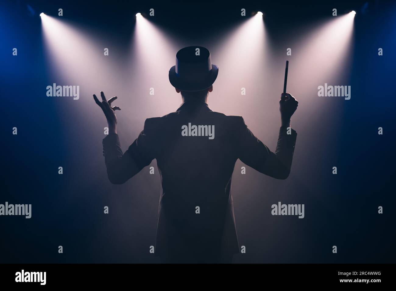 Making magic with stick hi-res stock photography and images - Alamy