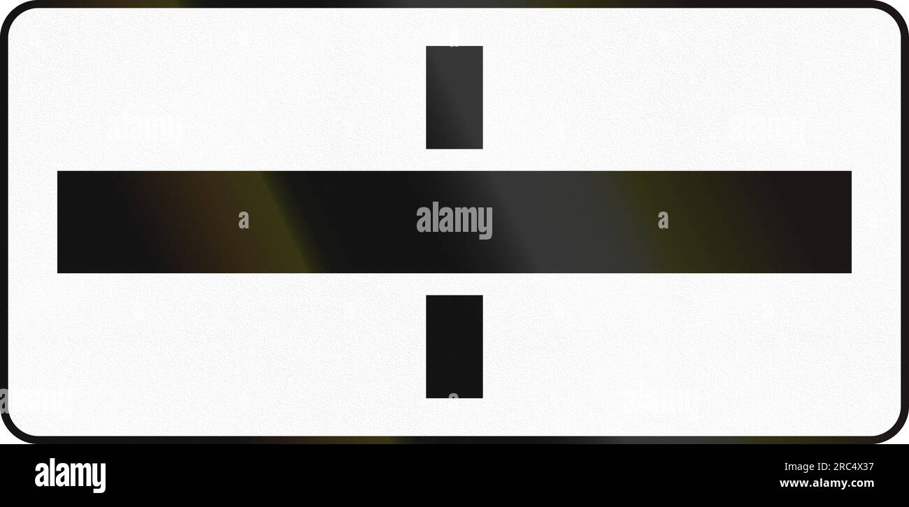 Austrian additional sign - crossing road is a priority road Stock Photo ...