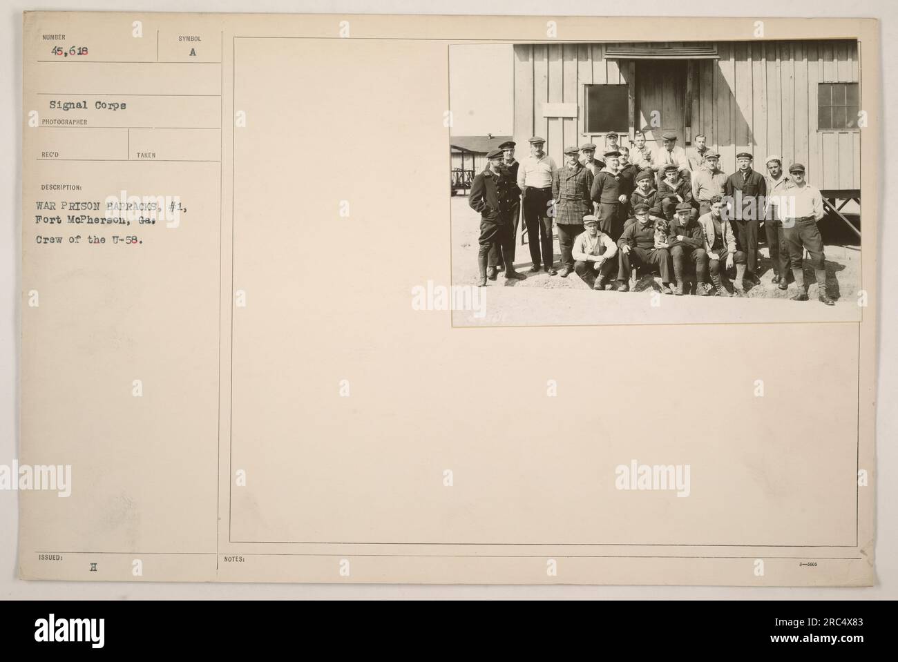 Image of war prison barracks, specifically Barracks #1, located at Fort ...