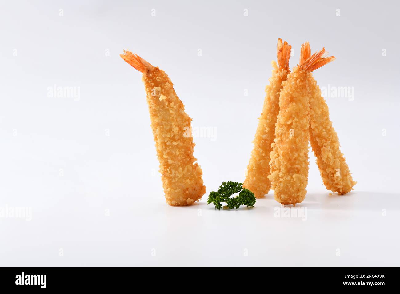 Kuruma Prawn Tempura, Isolated on White Background Stock Photo - Alamy