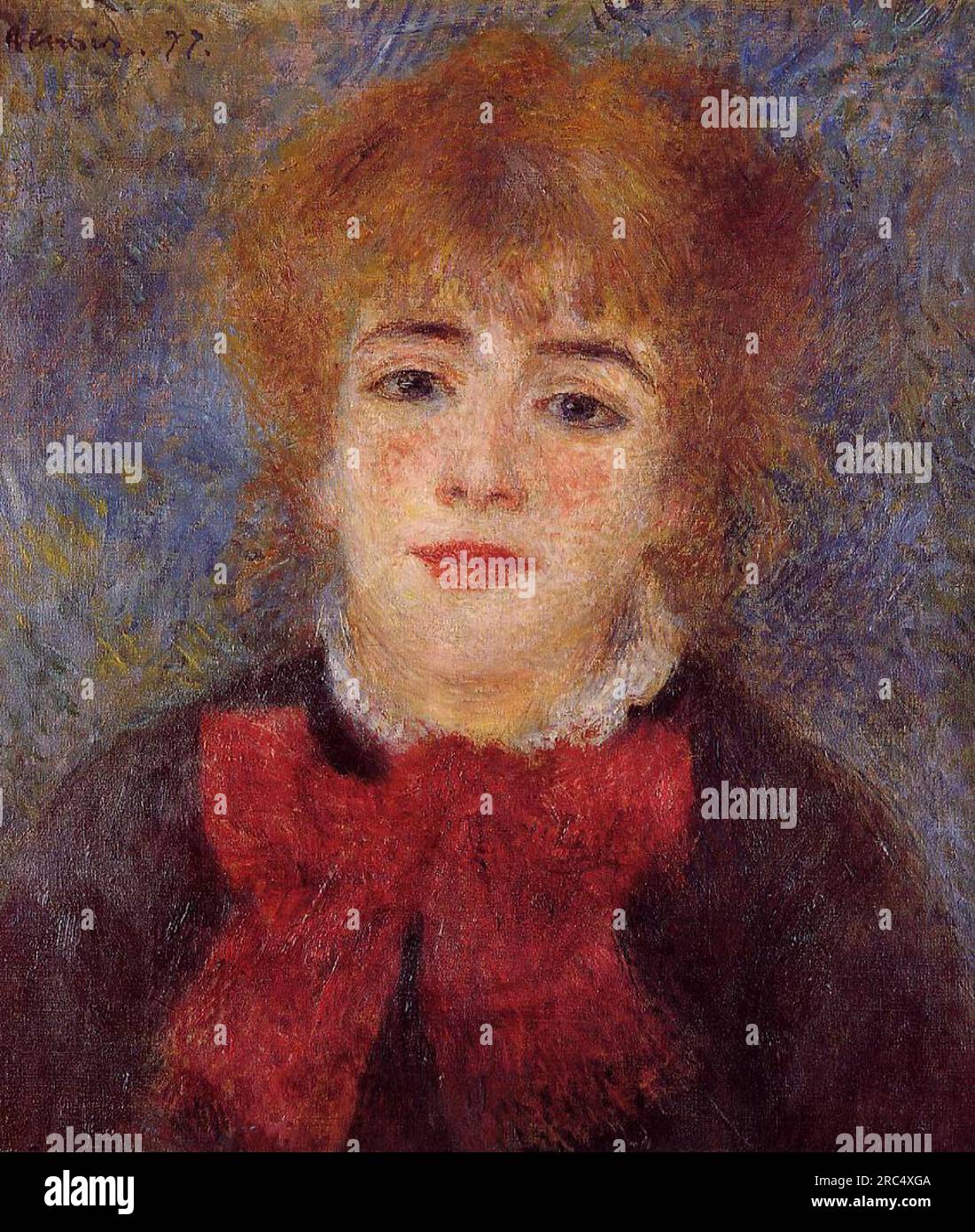 Renoir portrait of jeanne samary hi-res stock photography and images - Alamy