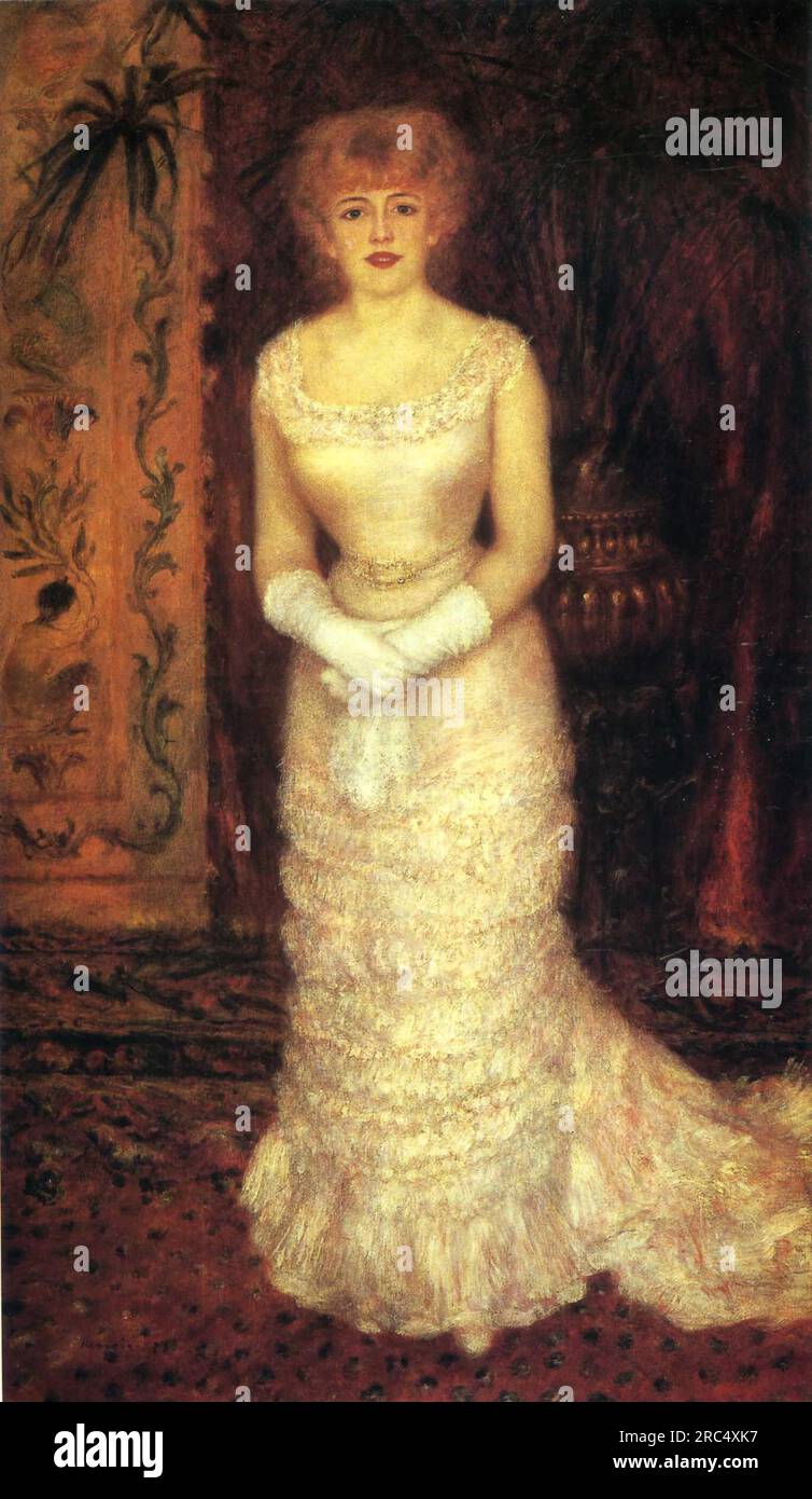 Jeanne Samary 1878 by Pierre-Auguste Renoir Stock Photo - Alamy