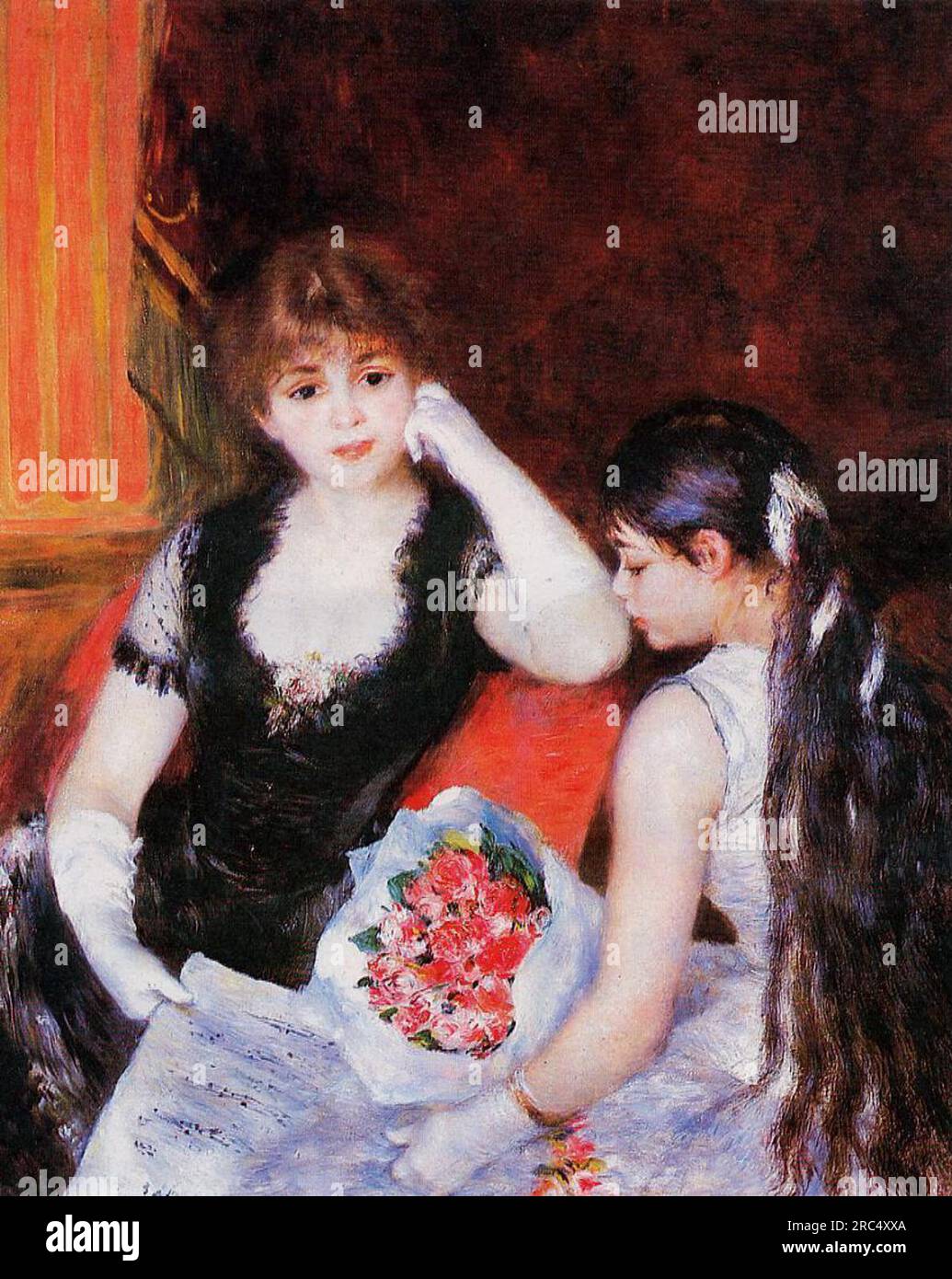 At the Concert (Box at the Opera) 1880 by Pierre-Auguste Renoir Stock ...