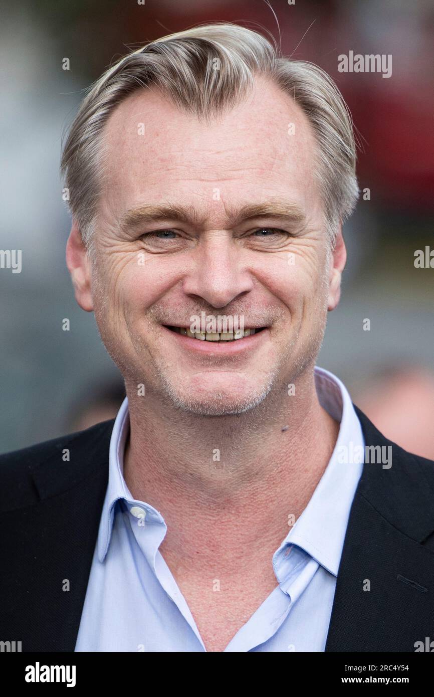 Director Christopher Nolan poses for photographers at the photo call ...