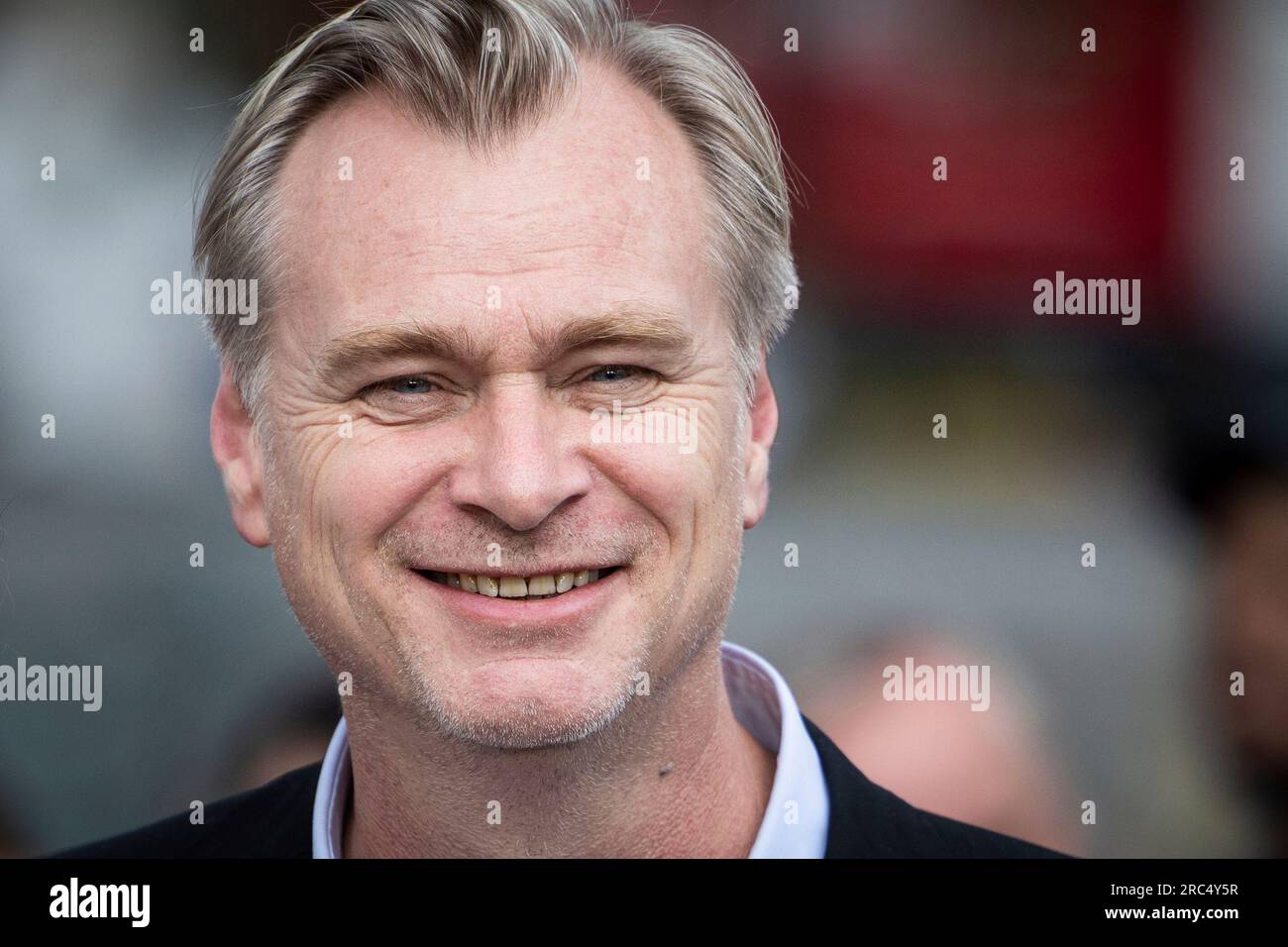 Director Christopher Nolan poses for photographers at the photo call ...