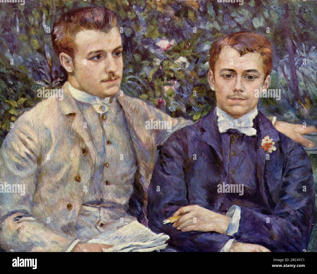 Portrait of Charles and Georges Durand Ruel 1882 by Pierre-Auguste ...