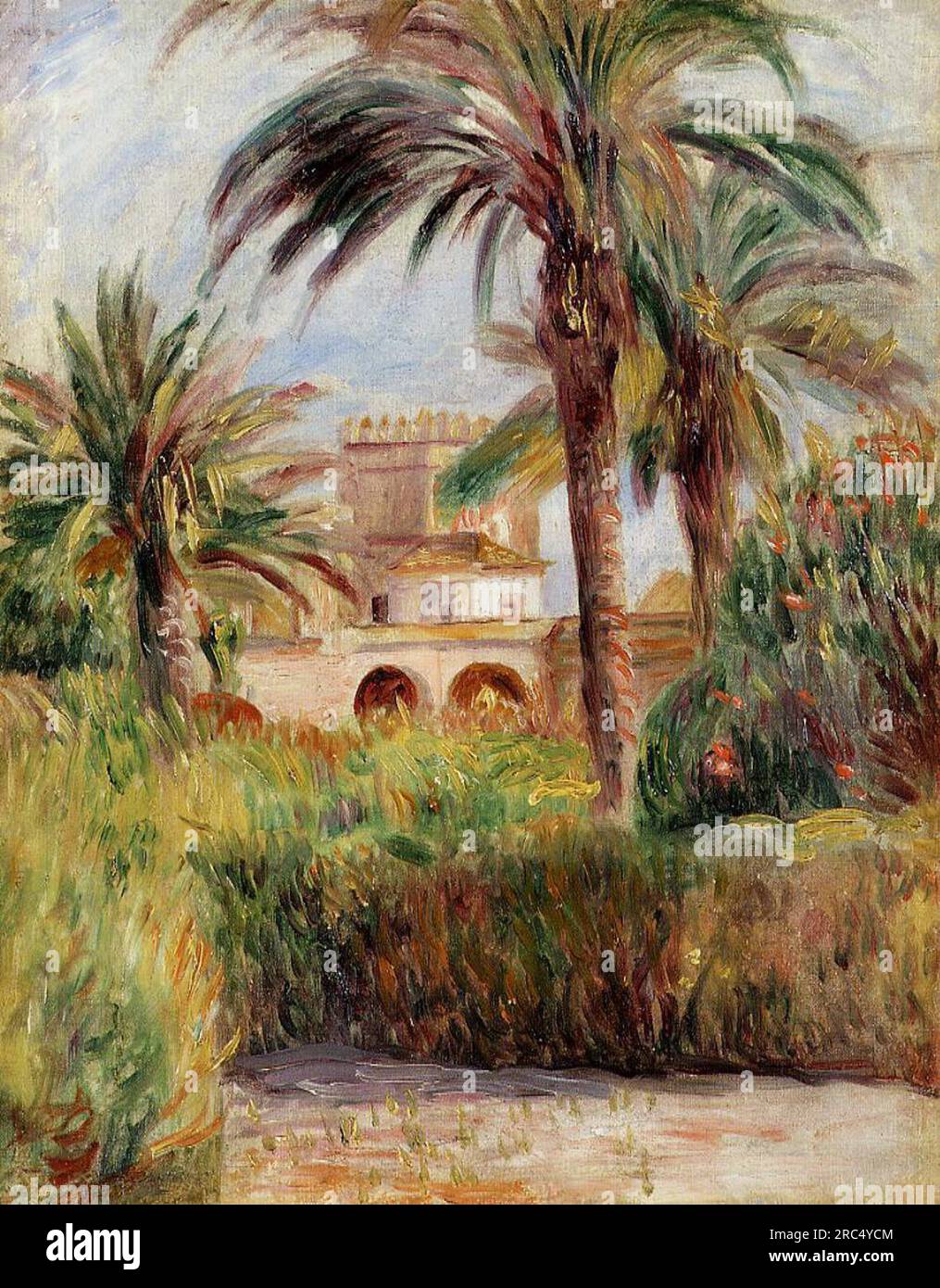 The Test Garden in Algiers 1882 by Pierre-Auguste Renoir Stock Photo ...