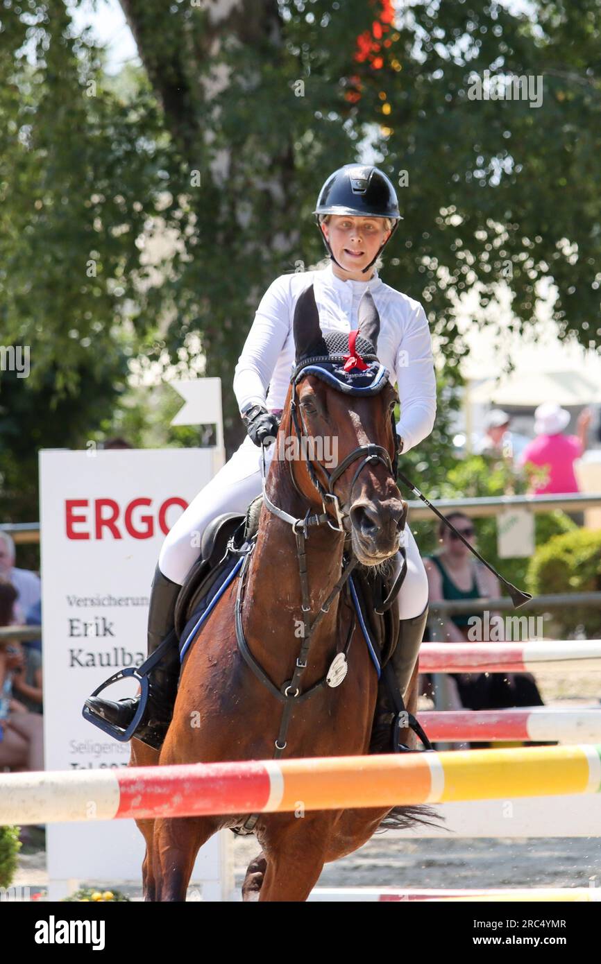 show jumping competition in germany Stock Photo - Alamy