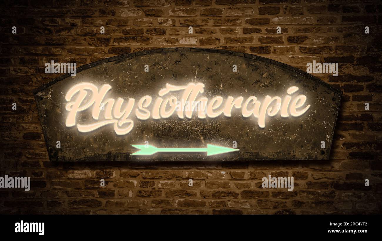 An image with a signpost in German pointing in the direction of ...