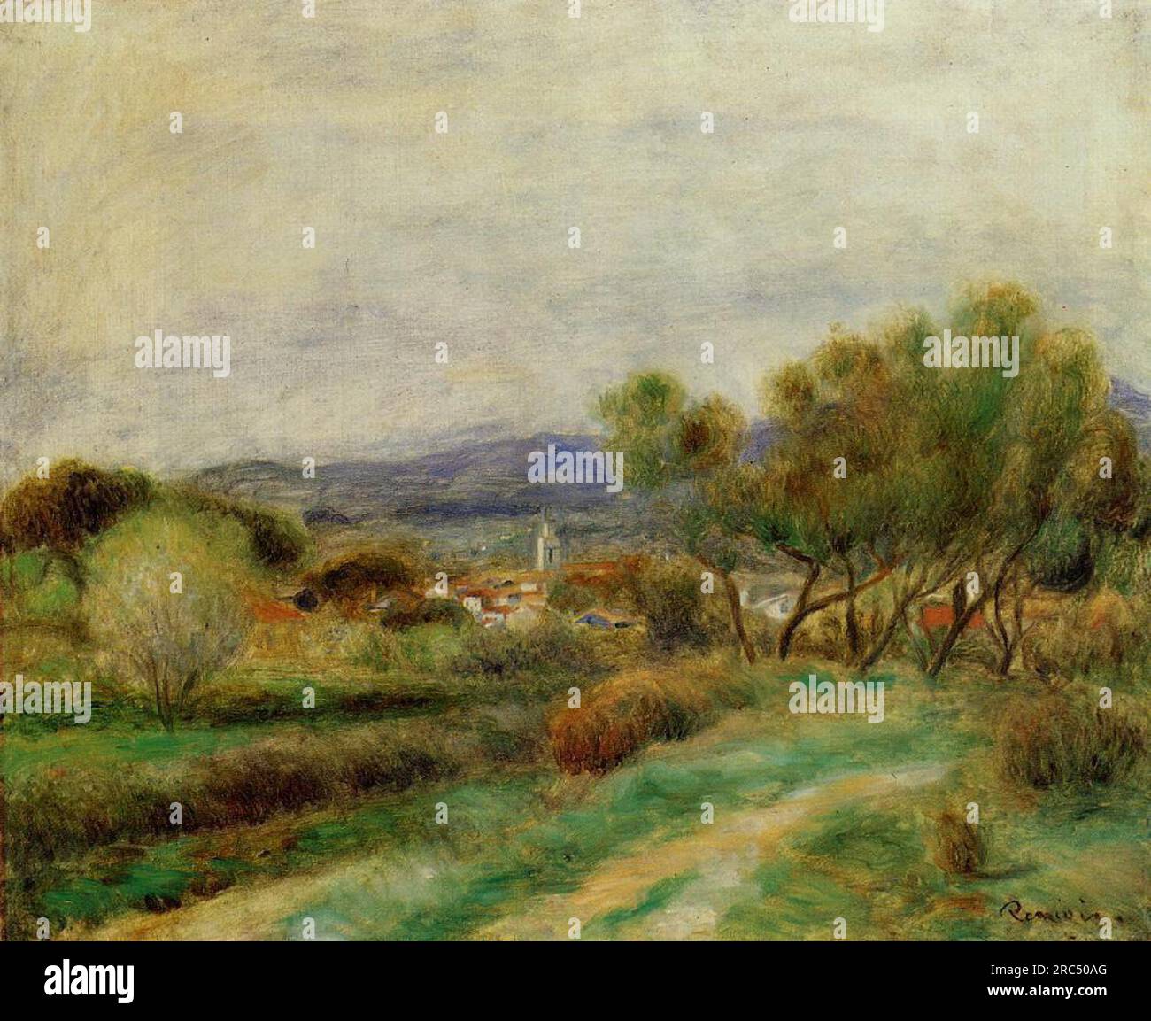 View of La Sayne 1890 by Pierre-Auguste Renoir Stock Photo - Alamy