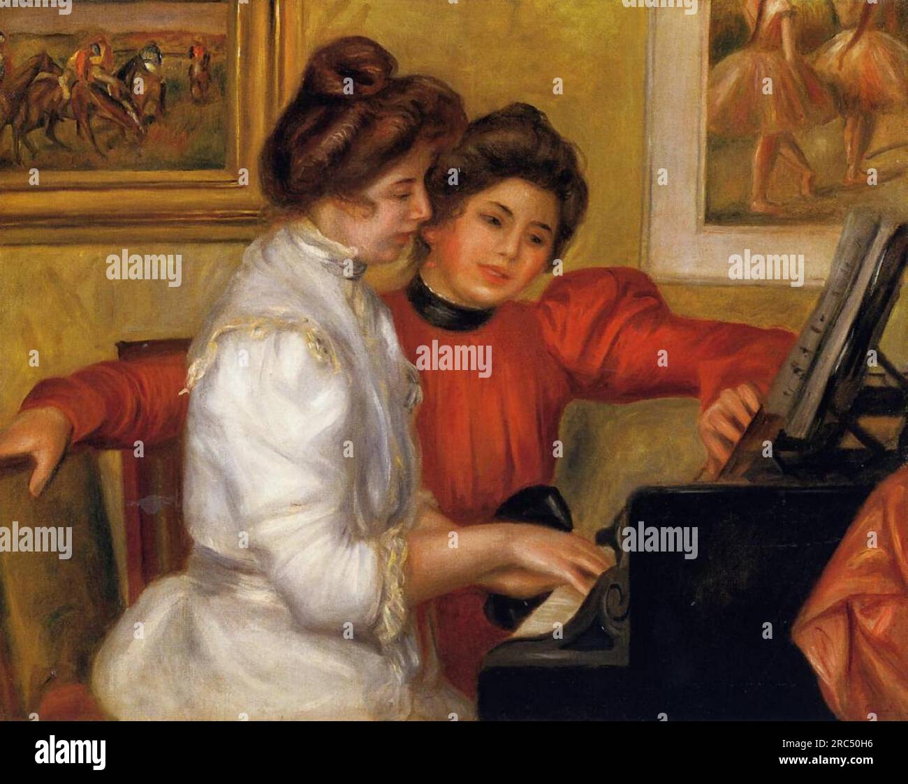 Young Girls at the Piano 1892 by Pierre-Auguste Renoir Stock Photo - Alamy