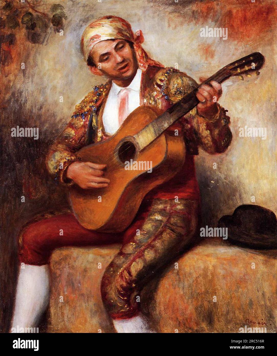 The Spanish Guitarist 1897 by Pierre-Auguste Renoir Stock Photo - Alamy