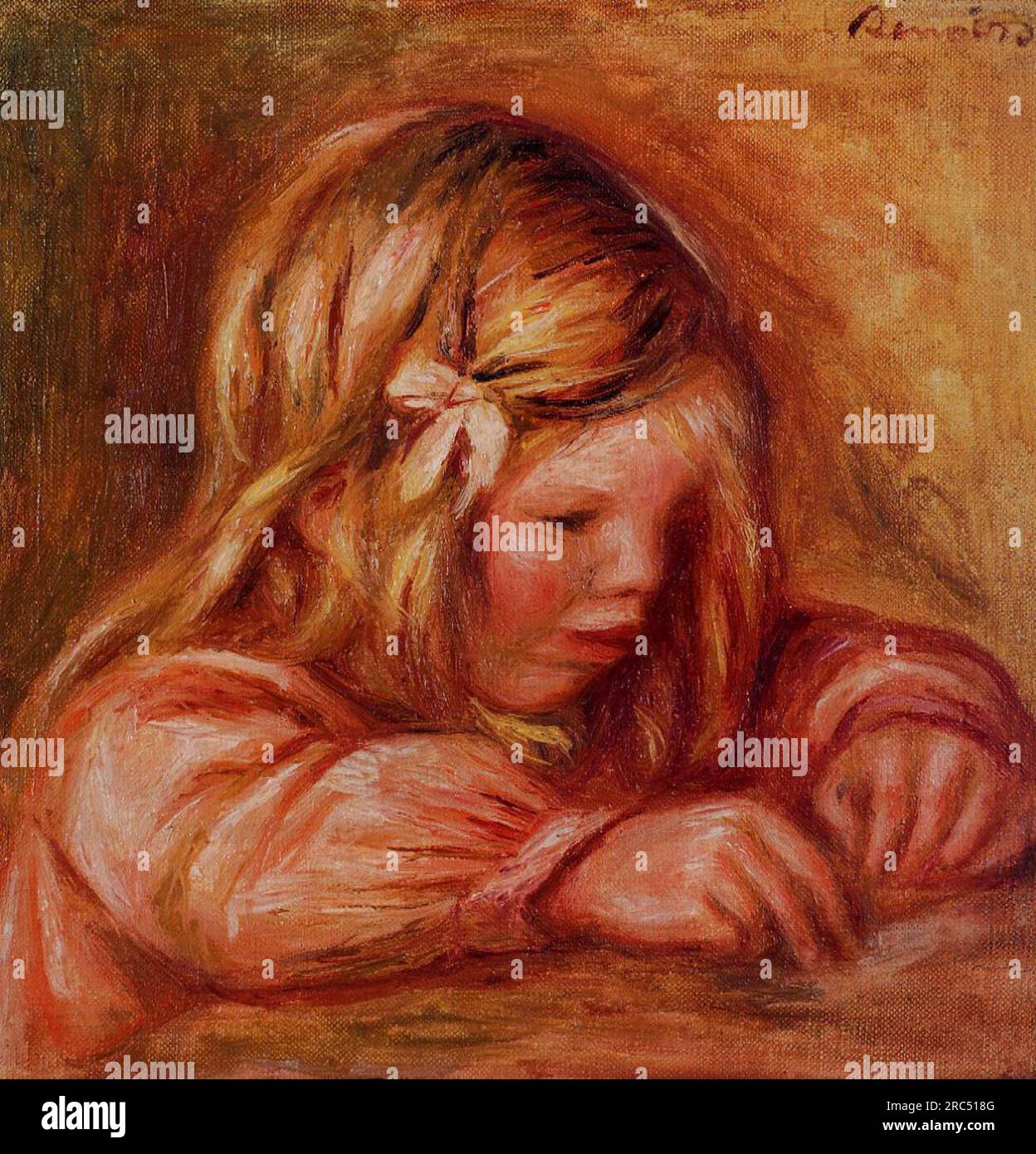 Jean Renoir Writing 1899 by Pierre-Auguste Renoir Stock Photo - Alamy