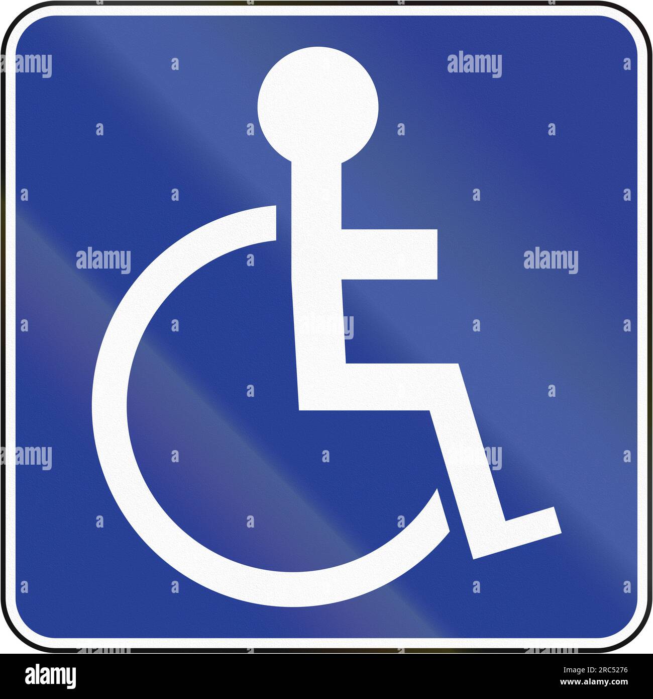 Road sign in Brunei: Disabled Stock Photo - Alamy