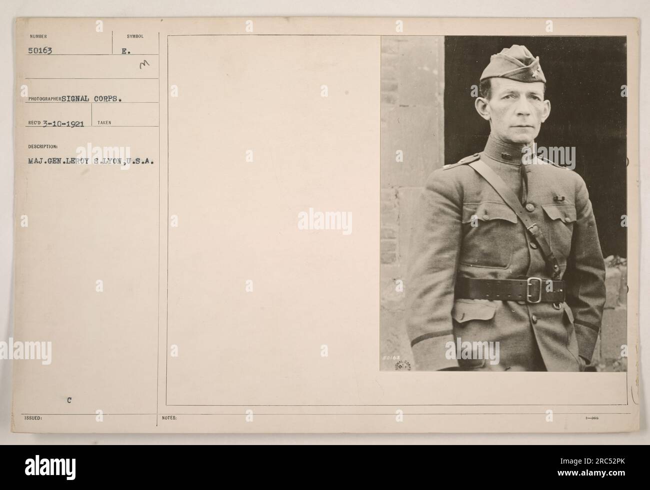 Maj gen leroy s lyon hi-res stock photography and images - Alamy