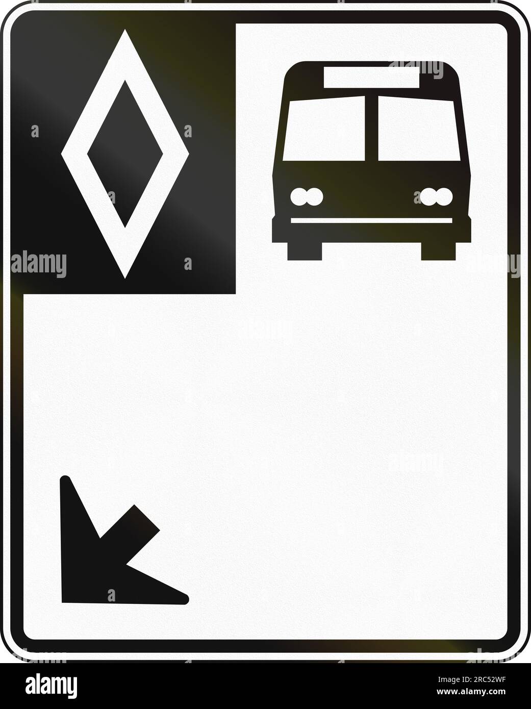 Bus lane road sign hi-res stock photography and images - Alamy